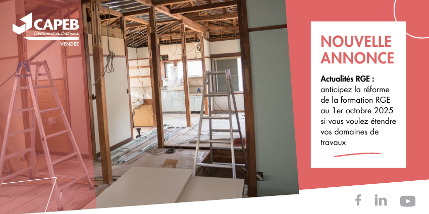 Actualités RGE : anticipez la réforme de la formation RGE au 1er octobre 2025 si vous voulez ...